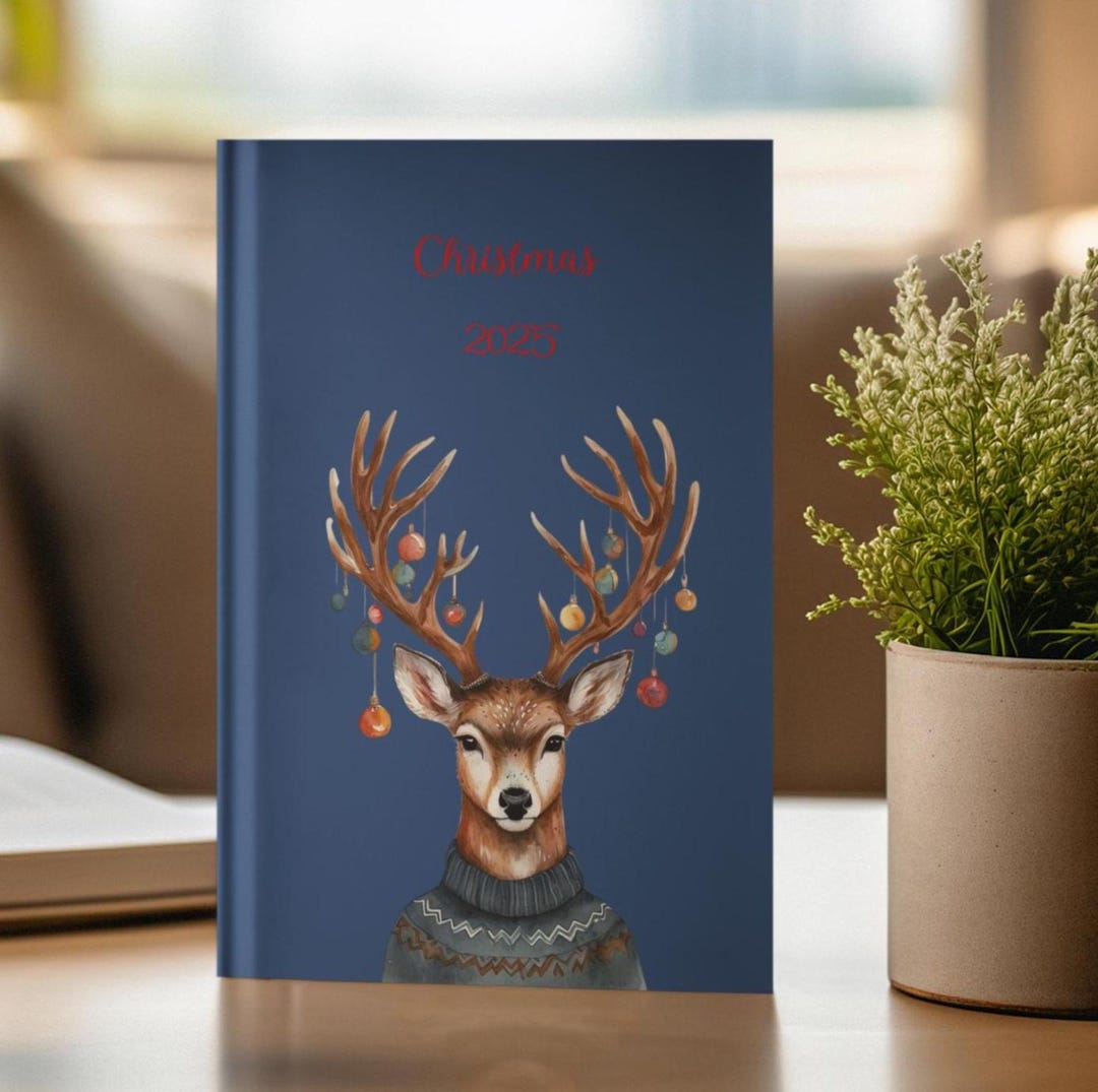 Christmas 2025 Hardback Notebook. Journal/diary/sketch Book. Christmas ...