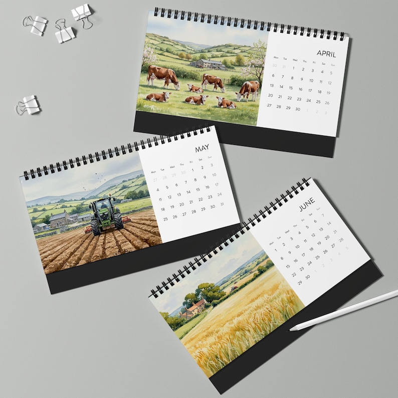Farming Calendar 2026. Farming Desk Calendar for Farmers 2026 . Gifts ...