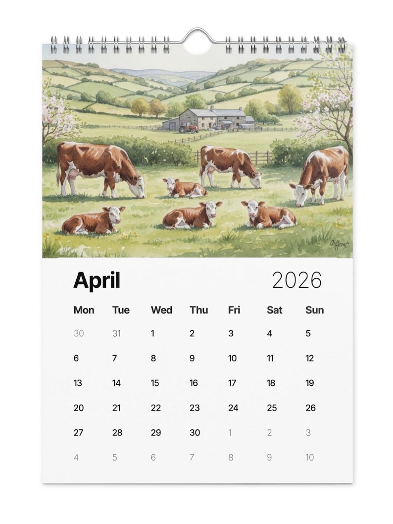 British Farming Wall Calendar 2026. Gifts for Farmers. Unique British ...