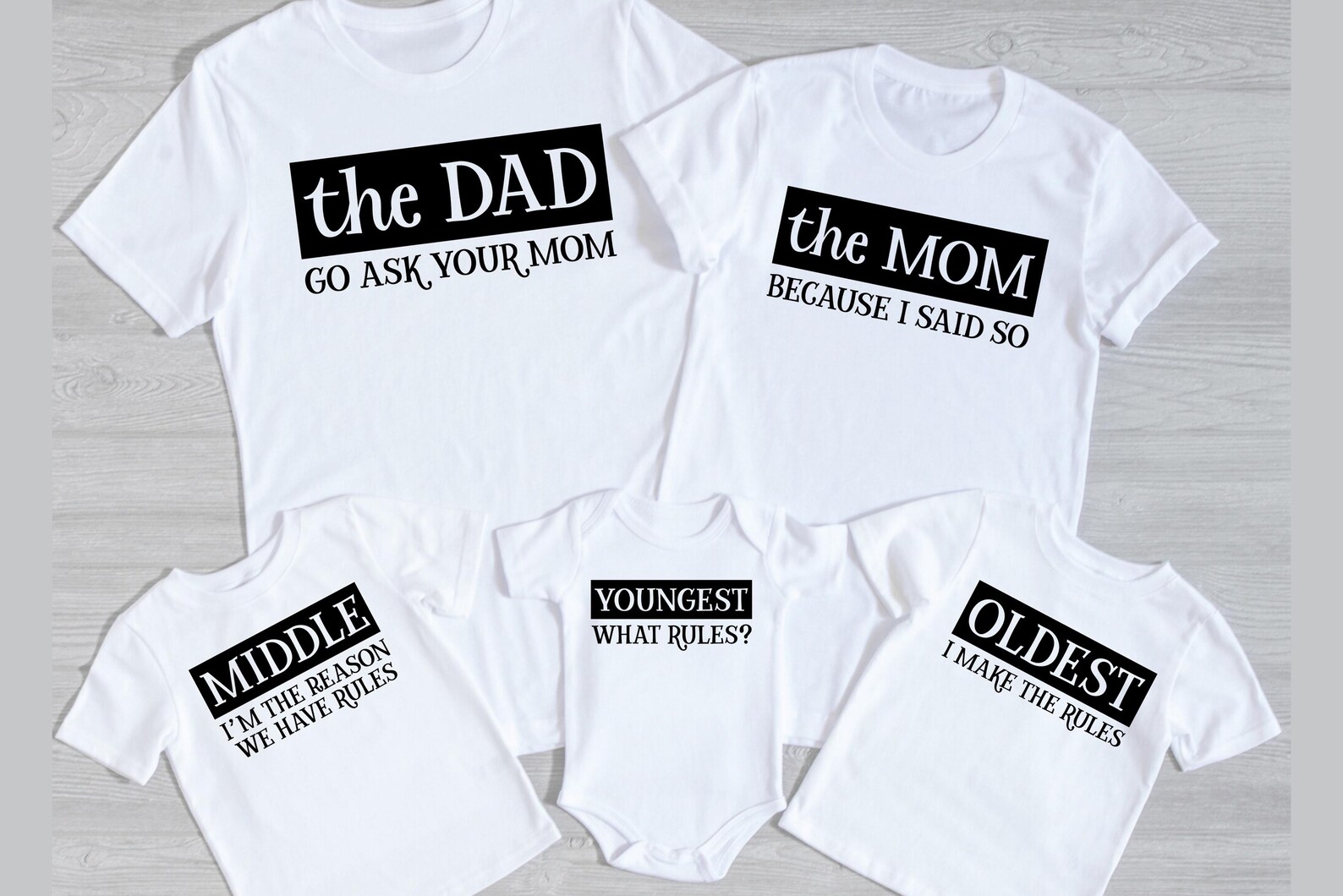 Family Rules Shirts, Family Matching Shirts, Funny Family Shirts ...