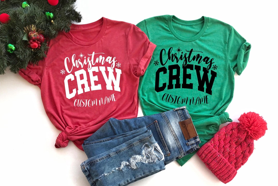 Christmas Crew 2024 T-shirt, Custom Christmas Crew Shirts, Family ...