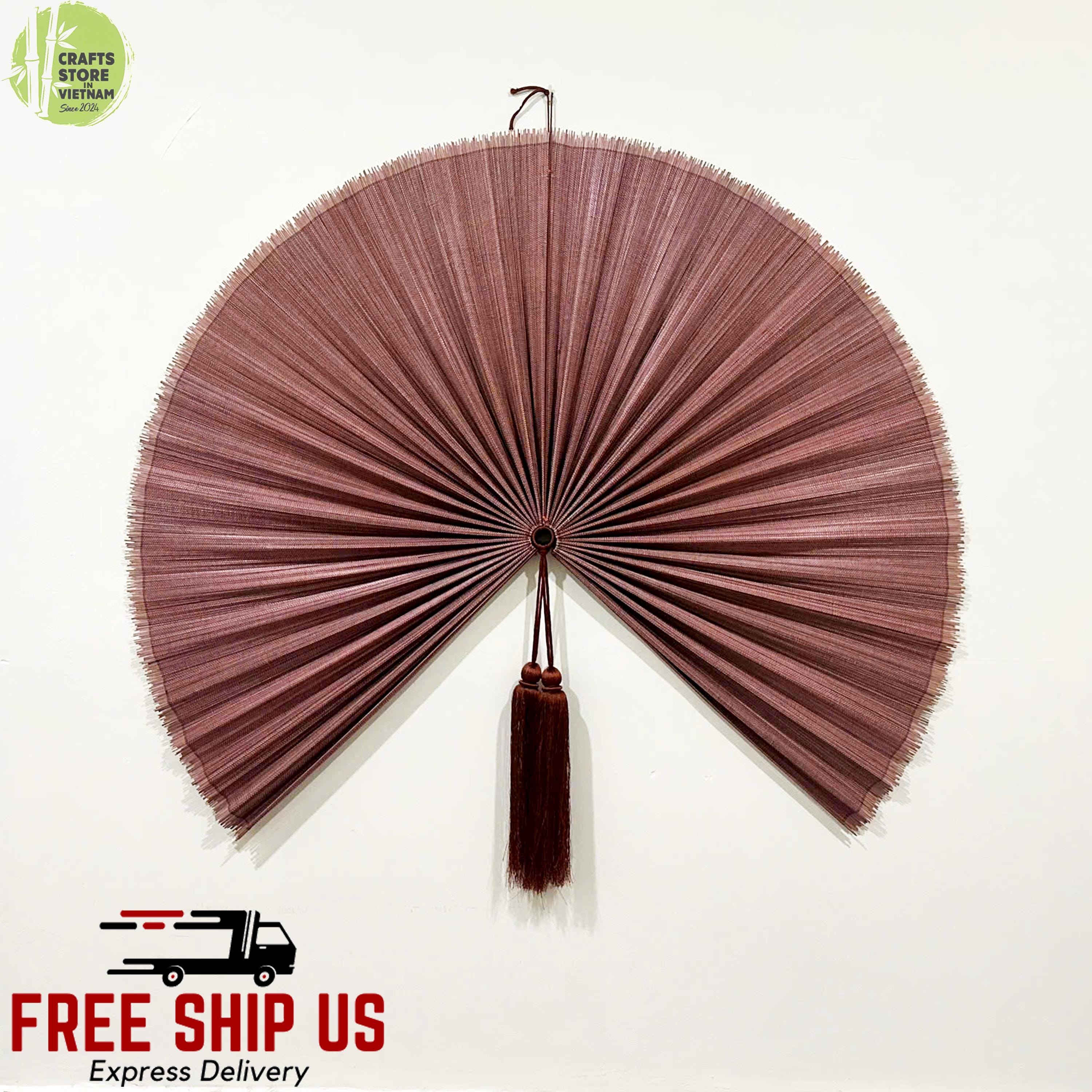 Bamboo Wall Fan, Wall Fan, Bamboo Fan, Bambo Fan Decor, Fan Decor ...