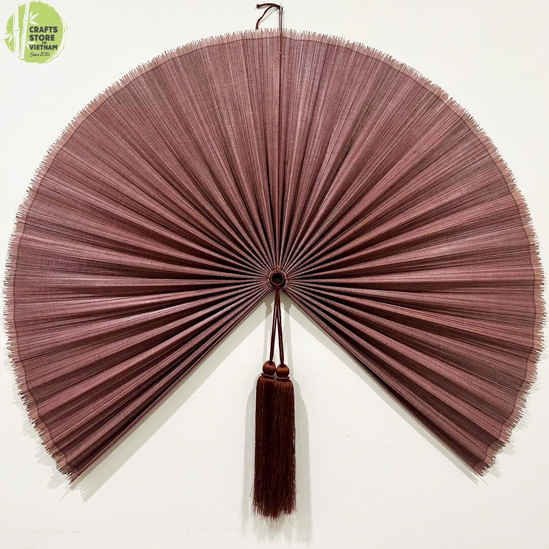 Bamboo Wall Fan, Wall Fan, Bamboo Fan, Bambo Fan Decor, Fan Decor ...