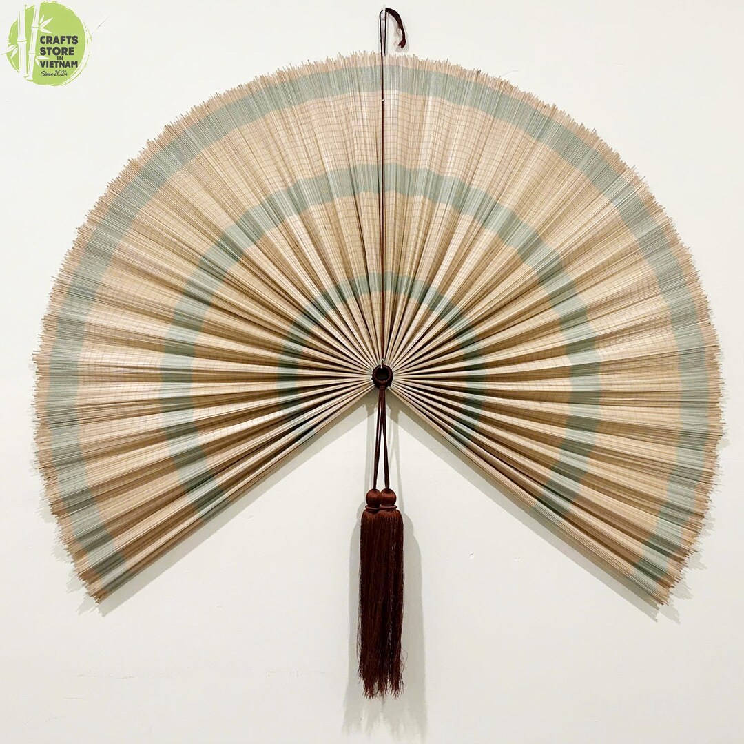 Bamboo Wall Fan, Wall Fan, Bamboo Fan, Bambo Fan Decor, Fan Decor ...