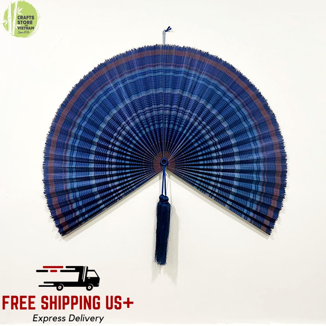 Bamboo Wall Fan, Wall Fan, Bamboo Fan, Bambo Fan Decor, Fan Decor ...