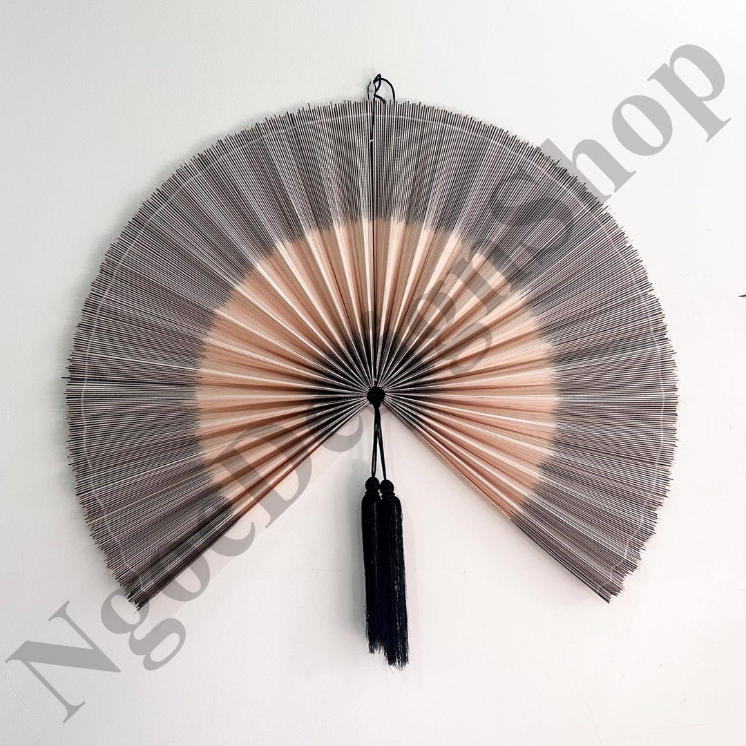 Bamboo Wall Fan, Wall Fan, Bamboo Fan, Bambo Fan Decor, Fan Decor ...