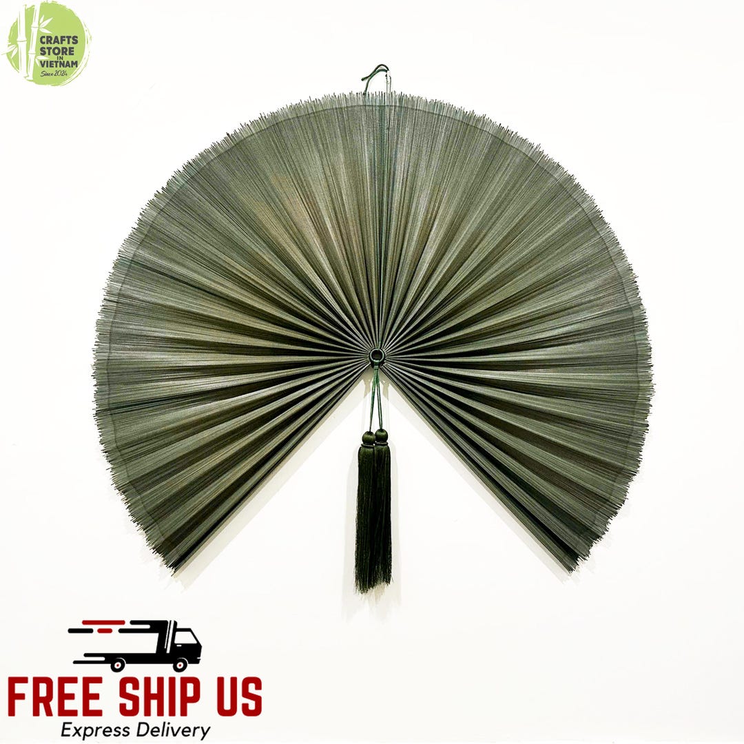 10 Models Bamboo Wall Fan, Wall Fan, Bamboo Fan, Bambo Fan Decor, Fan ...