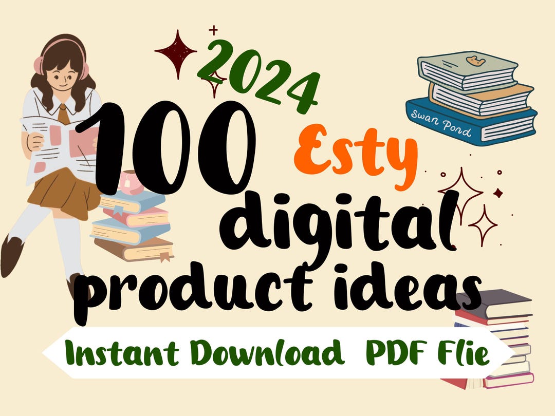 100 Digital Ideas, Ideas to Sell on Etsy, Print on Demand, Ideas ...