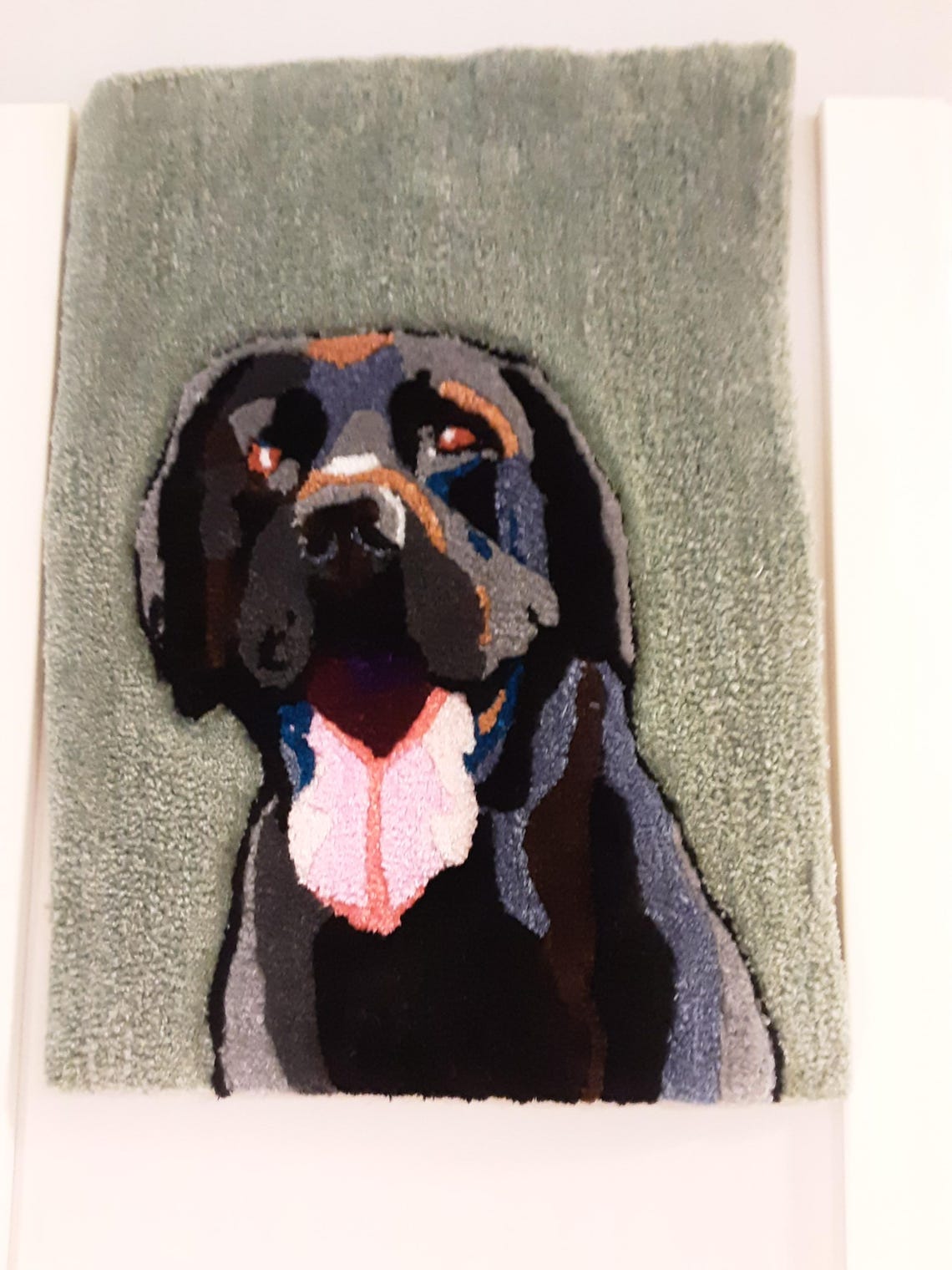 Custom Dog Portrait Rug - Handmade Tufting Wall Art or Accent Rug - Etsy