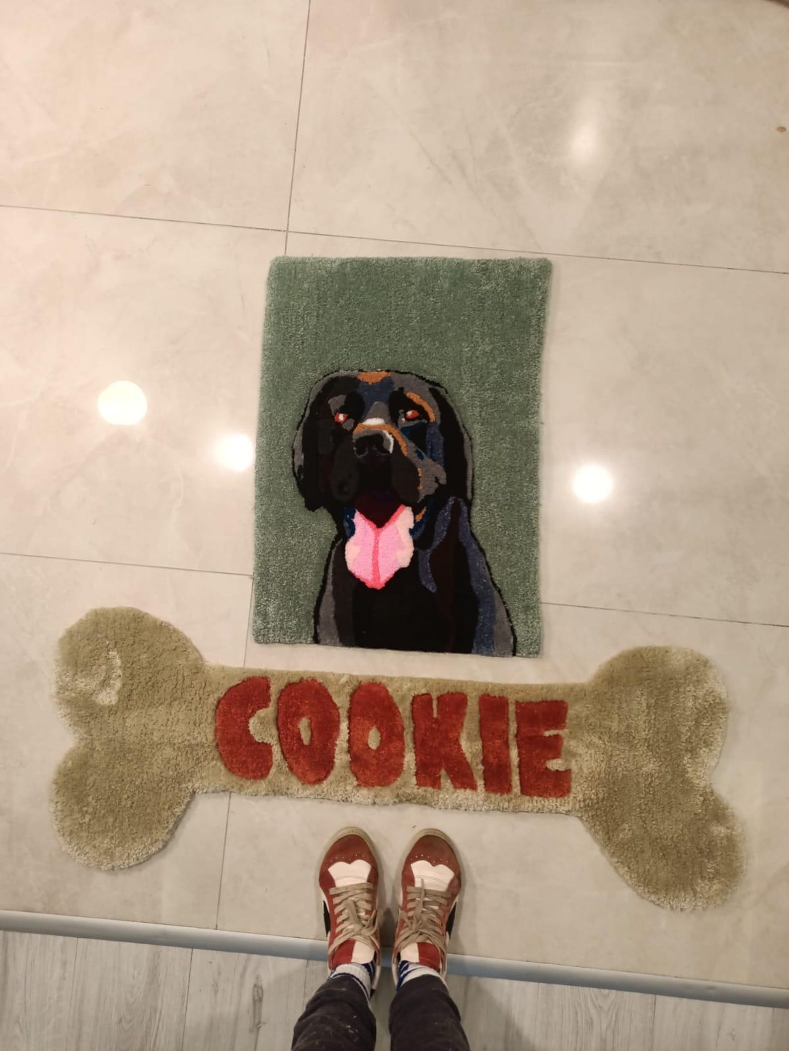 Custom Dog Portrait Rug - Handmade Tufting Wall Art or Accent Rug - Etsy