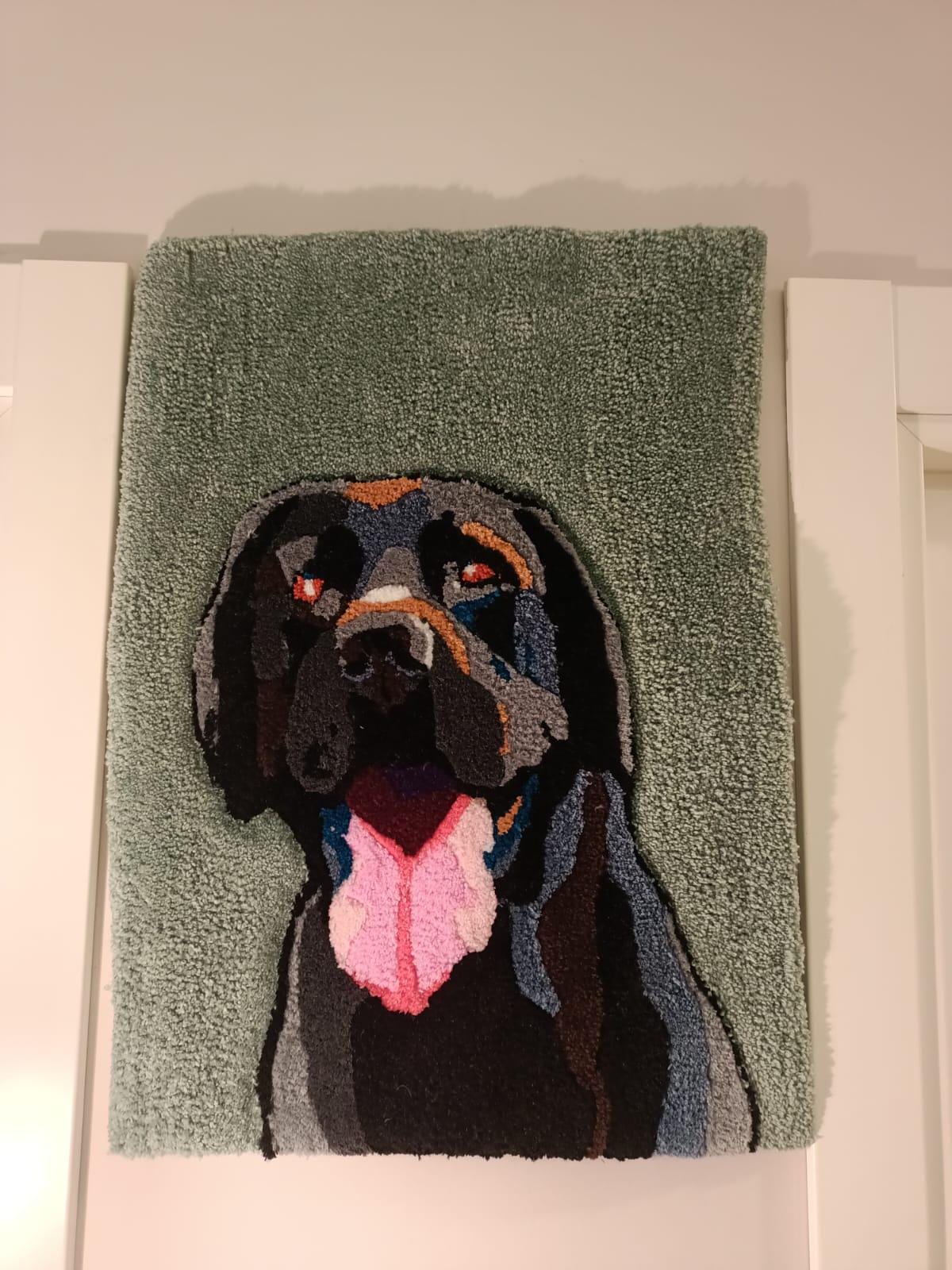 Custom Dog Portrait Rug - Handmade Tufting Wall Art or Accent Rug - Etsy