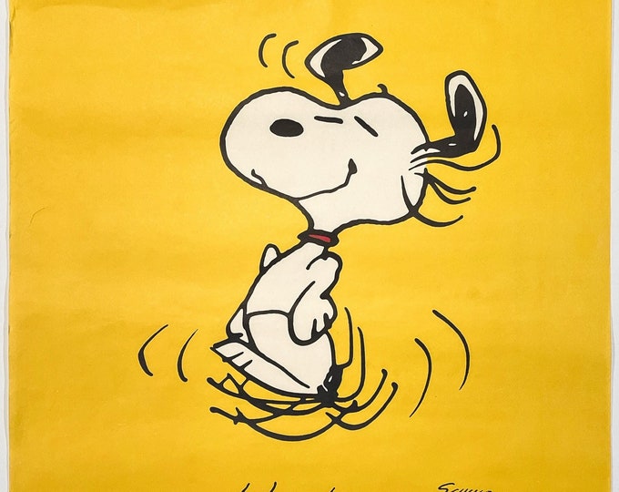 Original Vintage Snoopy Hallmark Poster - Happy Today! - Etsy