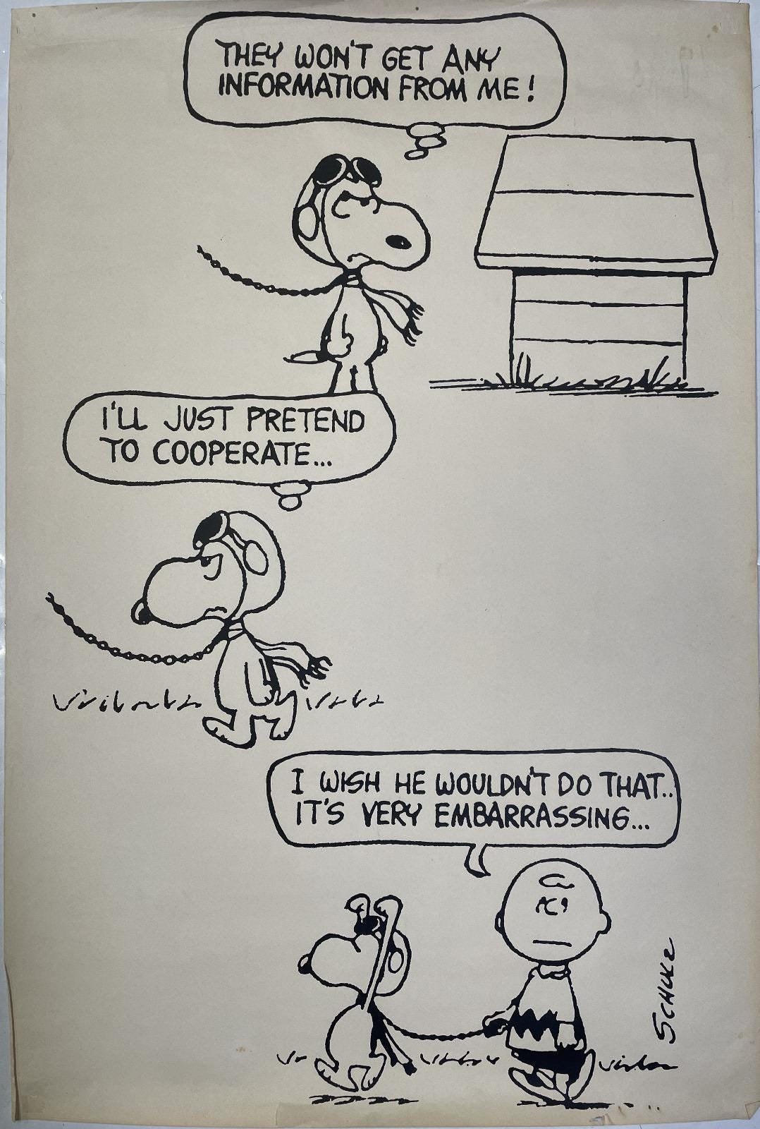 Snoopy - Vintage Hallmark Poster - Etsy