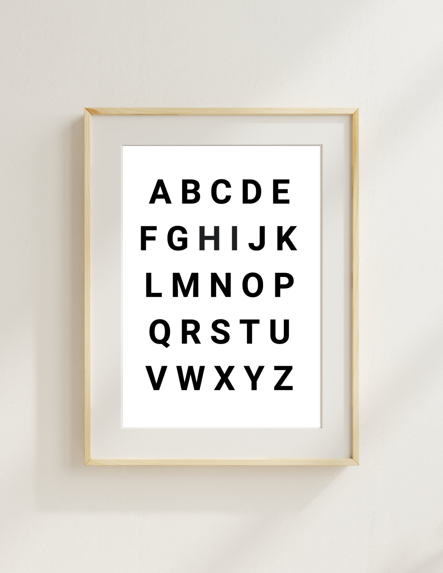 Bilingual Alphabet & Number Posters - English, Hindi - Neutral Color - Etsy