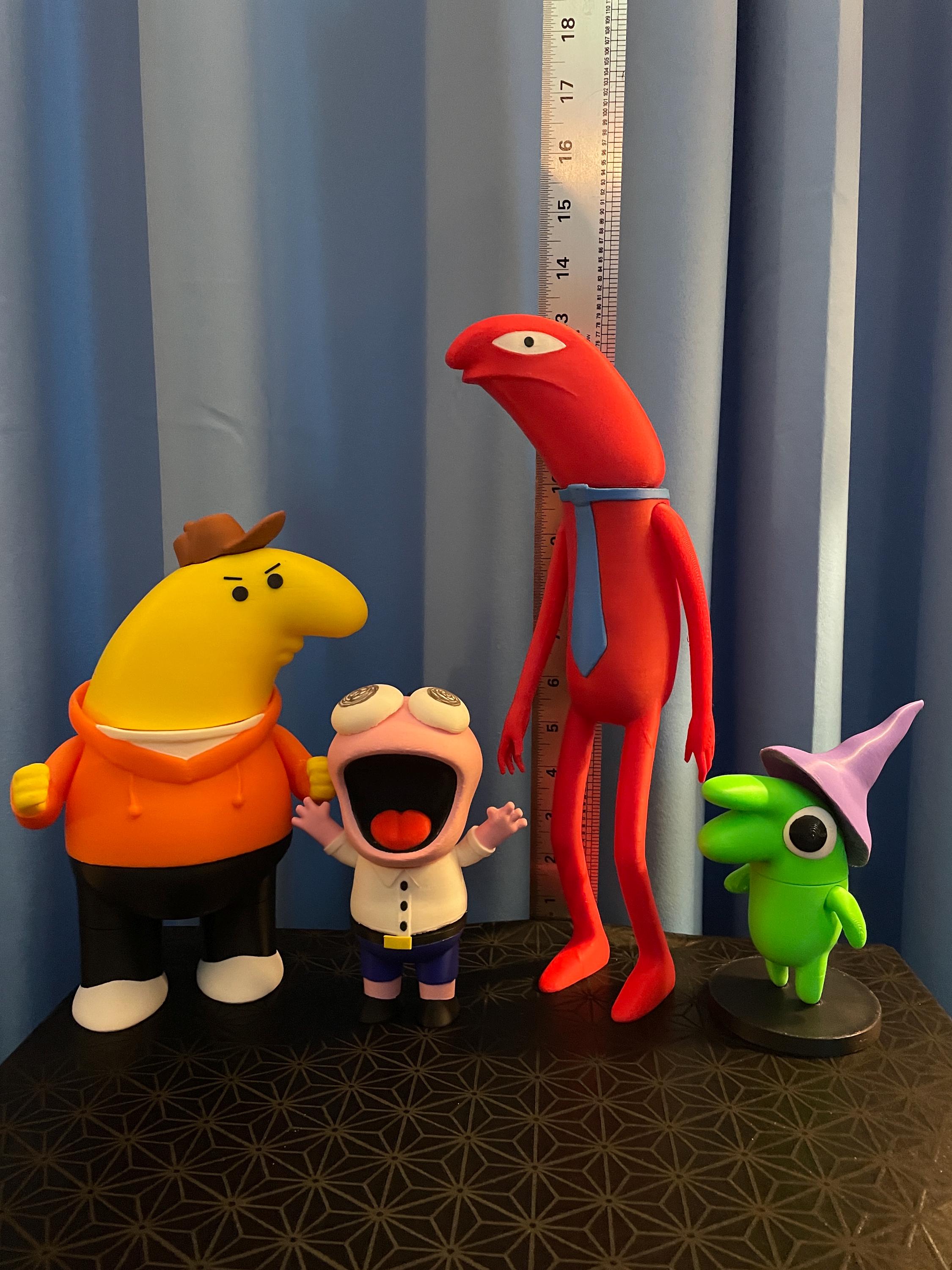 Smiling Friends Custom Designed and 3D Multicolor Printed Articulted ...