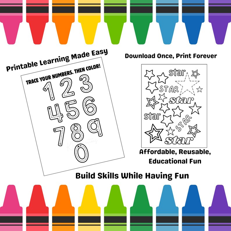 Letters, Numbers, Shapes, Printable Coloring Pages, Toddler Learning ...