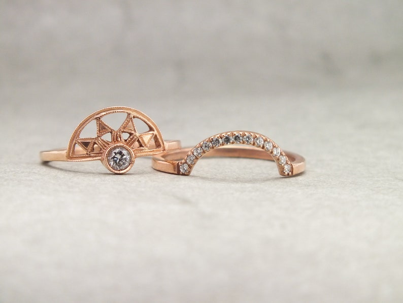 The Victoria Ring 18k Gold Art Deco Diamond Ring | Etsy