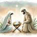 Christian Art Print: peace on Earth Nativity Scene Christmas Print ...