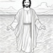 Christian Coloring Page: Jesus Walks on the Water- Printable 8.5x11 ...