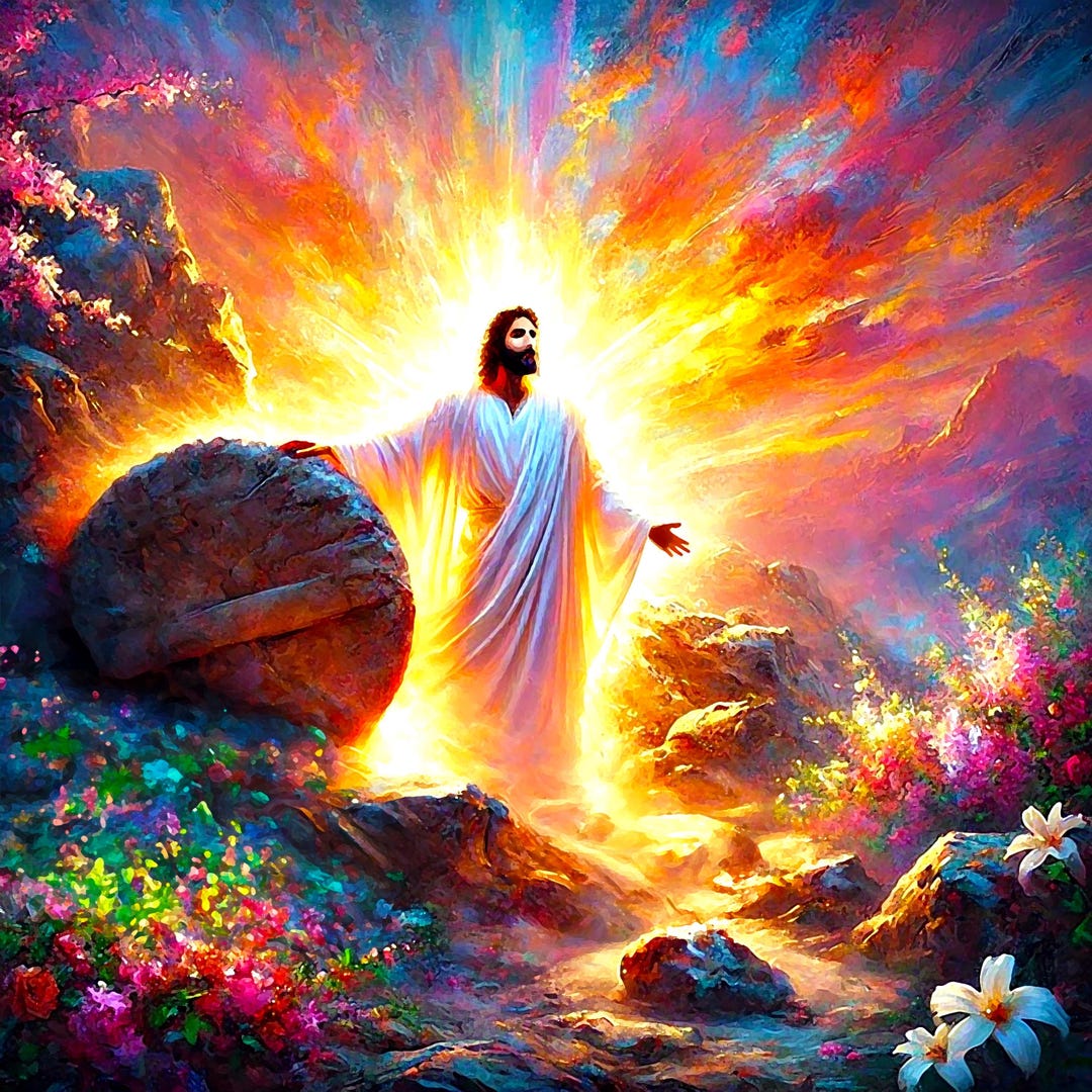 Christian Art: "he is Risen" Resurrection of Jesus Christ Digital Print ...