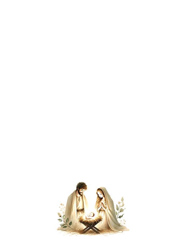 Christian Christmas Stationery - Nativity Christmas Letter Paper ...
