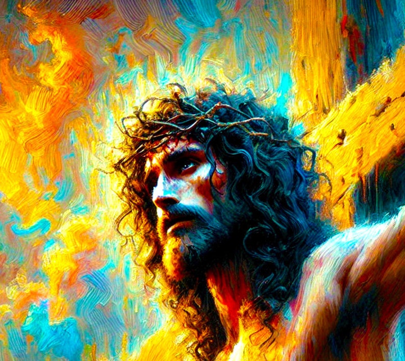 Christian Art: "jesus Christ on the Cross" Christian Easter Art ...