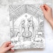 Christian Christmas Coloring Page: Mary Joseph and Jesus - Printable 8 ...