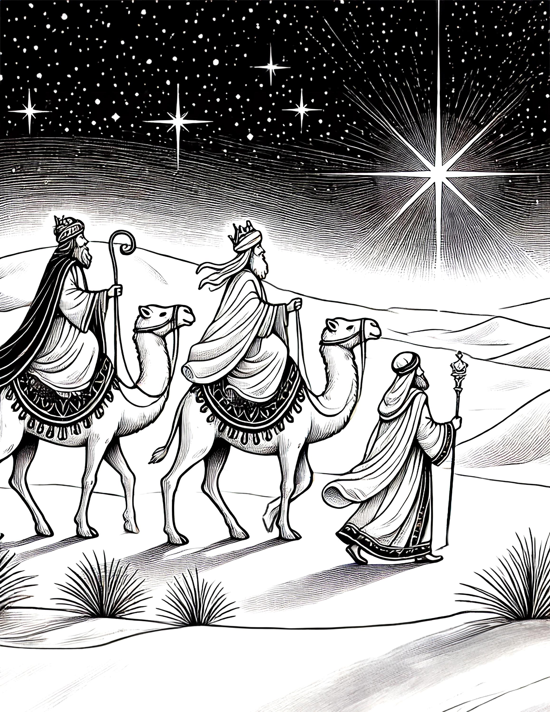 Christian Christmas Nativity Coloring Book – Set 3 of 3 (5 Images ...
