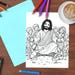 Christian Coloring Page: "jesus and the Children" Coloring Page ...