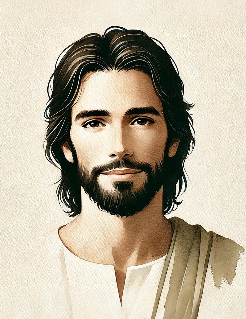Christian Artwork: Portrait of Jesus Christ - Inspirational Digital ...