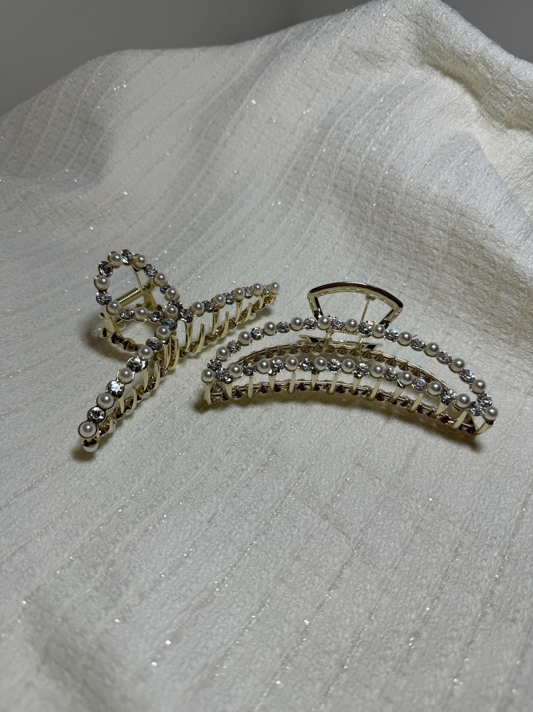 Elegant Gold Hair Claw Clip - Etsy
