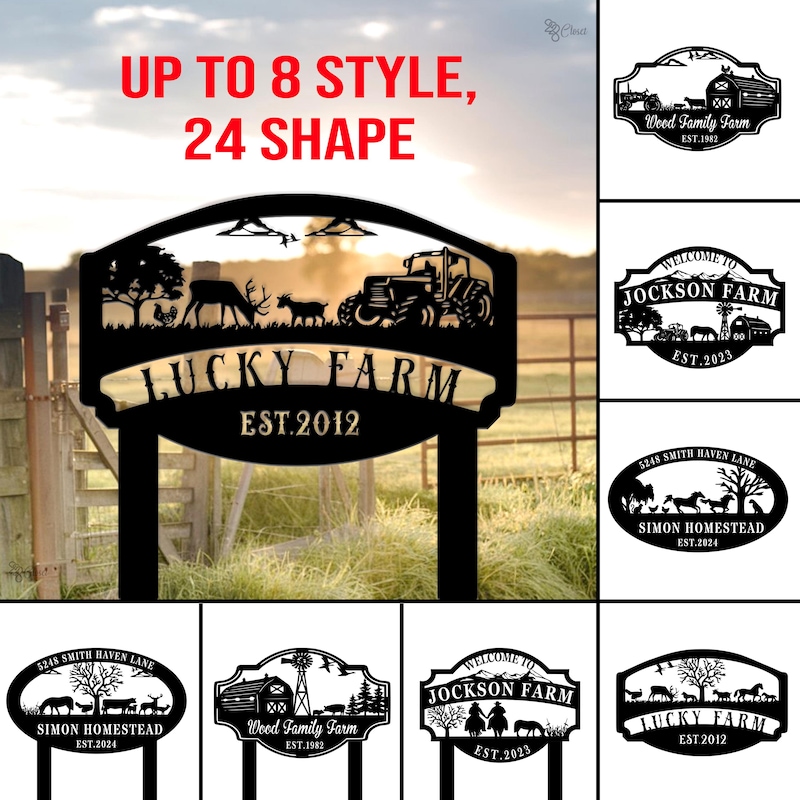 Entrance Farm Sign - Etsy