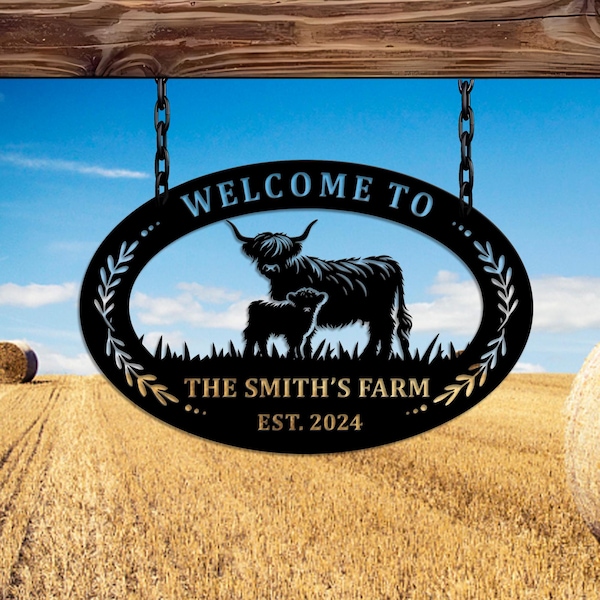 Metal Cow Sign - Etsy