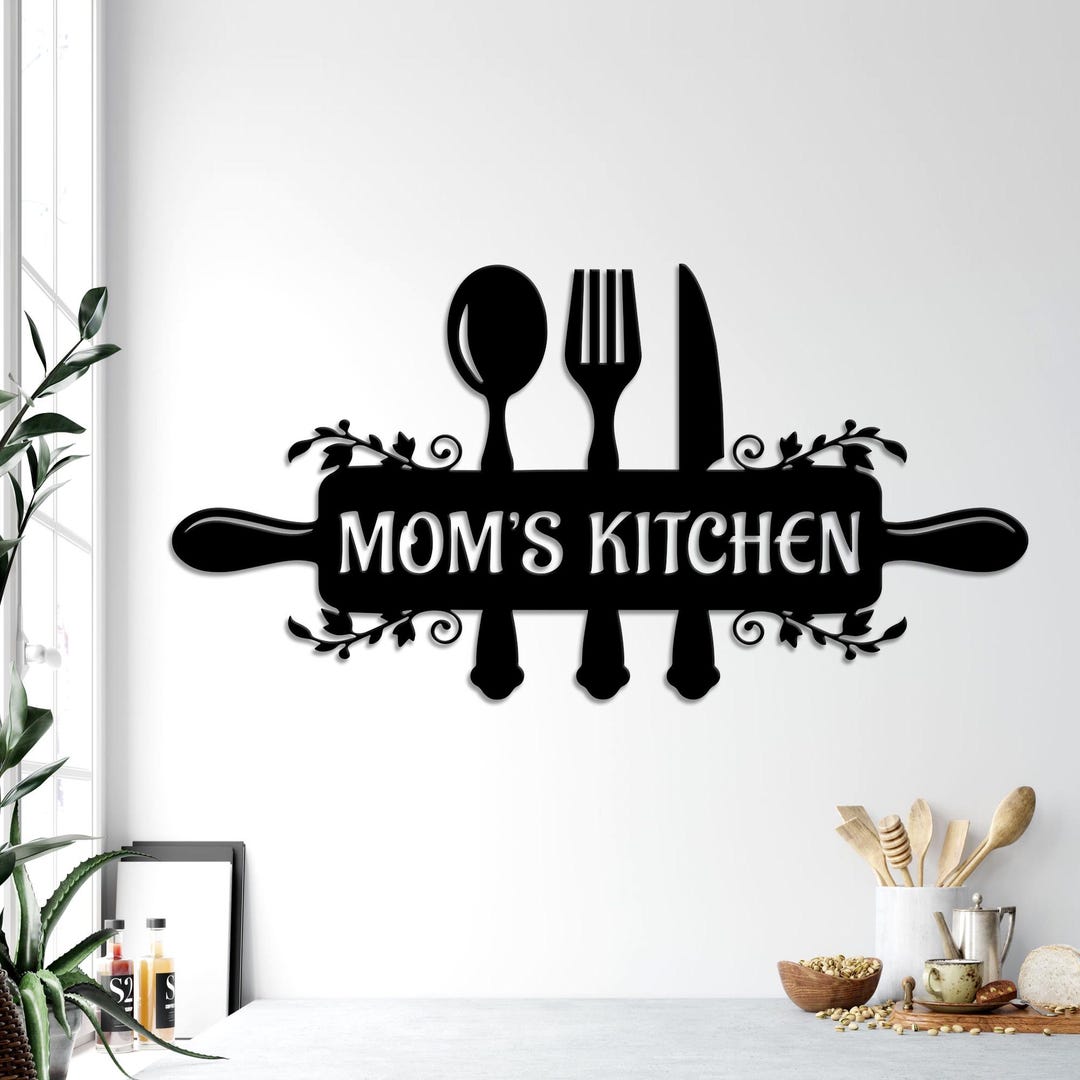 Custom Metal Kitchen Sign Kitchen Wall Decoration Kitchen Metal Wall ...