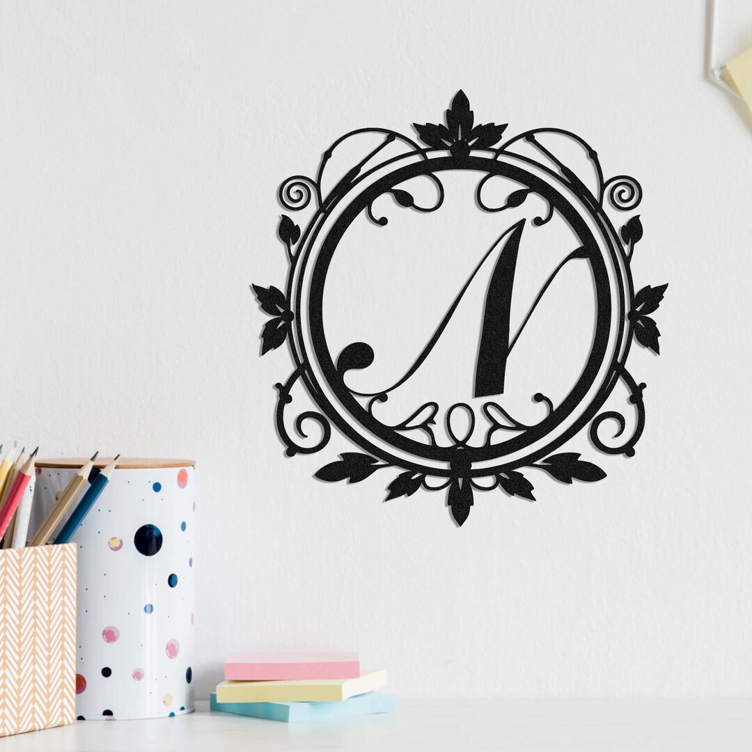 Custom Metal Family Name Sign for Wall Art Decoration, Personalized ...