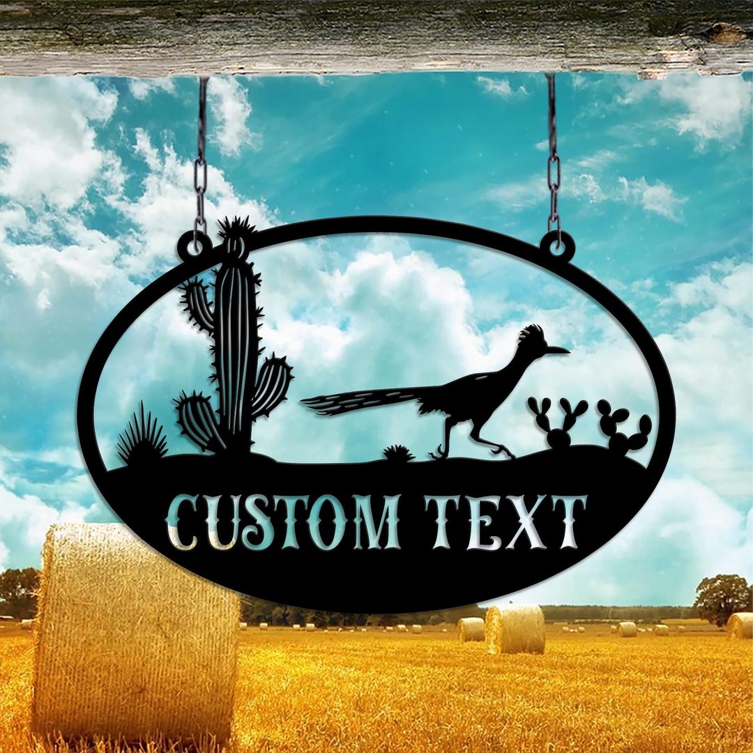 Personalized Roadrunner Metal Sign, Roadrunner Lover Gift, Roadrunner ...