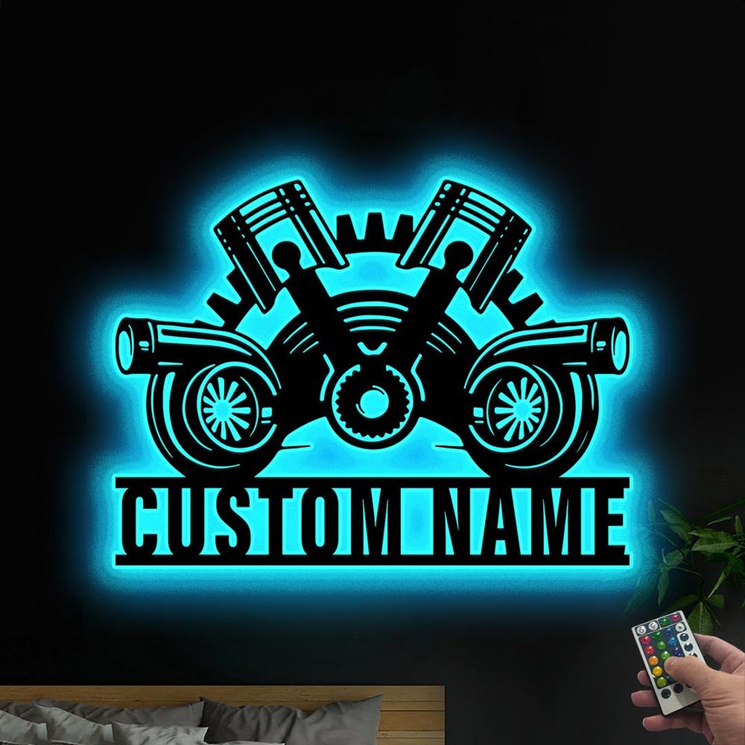 Custom Diesel Mechanic Metal Sign, Workshop Sign, Personalized Diesel ...