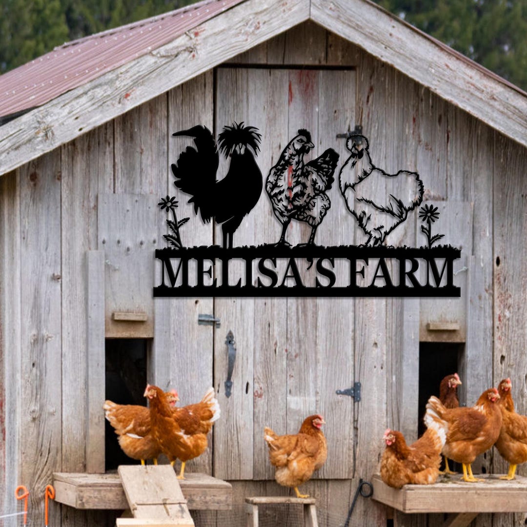 Custom Chicken Coop Sign, Hen House Sign, Chicken Coop Decor ...