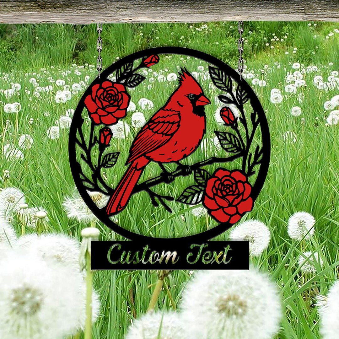 Personalized Hummingbird Metal Garden Decor, Hummingbird Garden Sign ...