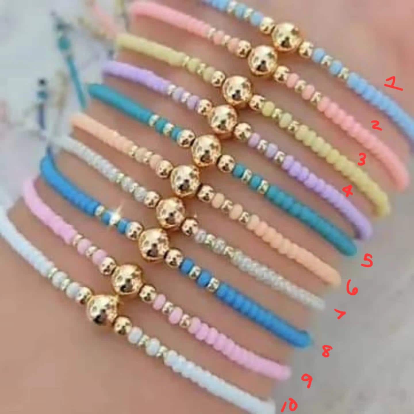 Custom Sead Beaded Bracelets - Etsy