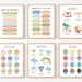 Set of 12 Educational Posters for Kids - Days of the Week, Months ...