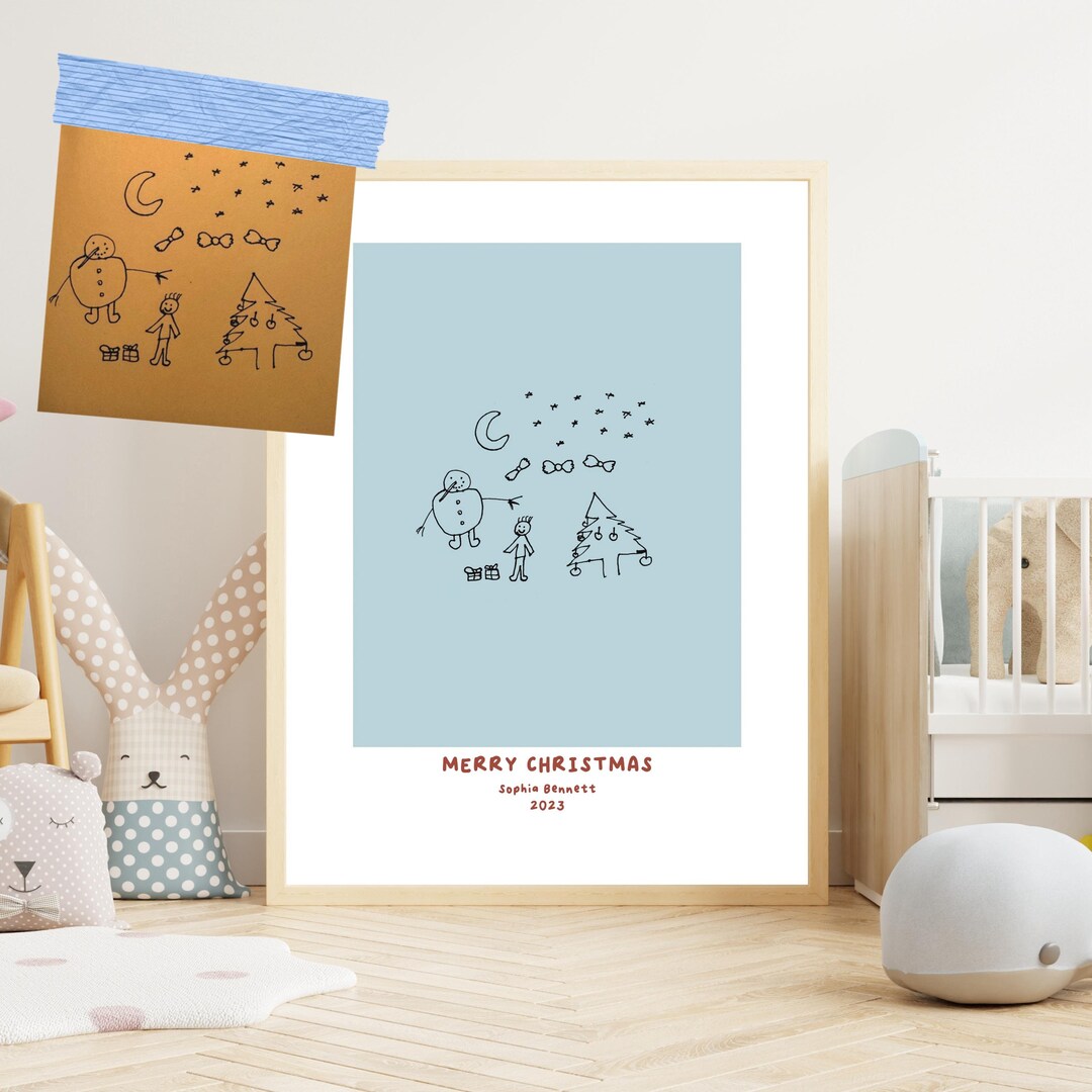 Personalized Child's Artwork Print: Custom Keepsake Gift (digital ...
