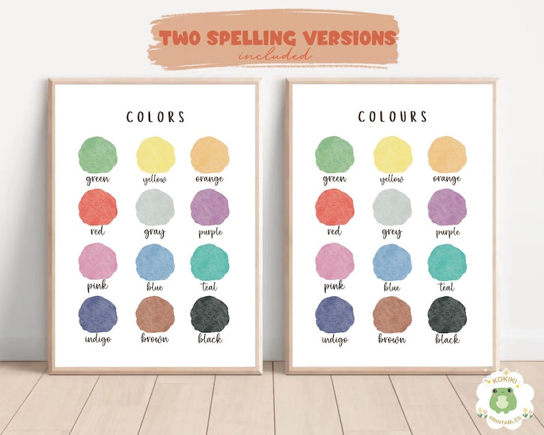 Set of 12 Educational Posters for Kids - Days of the Week, Months ...