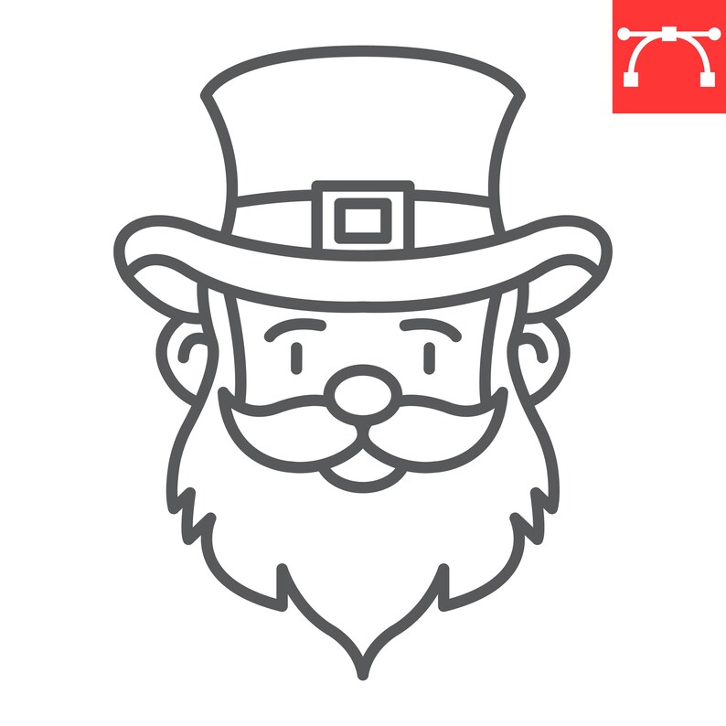 St. Patrick's Day Line Icons Set, Irish Vector Icons, Holiday ...