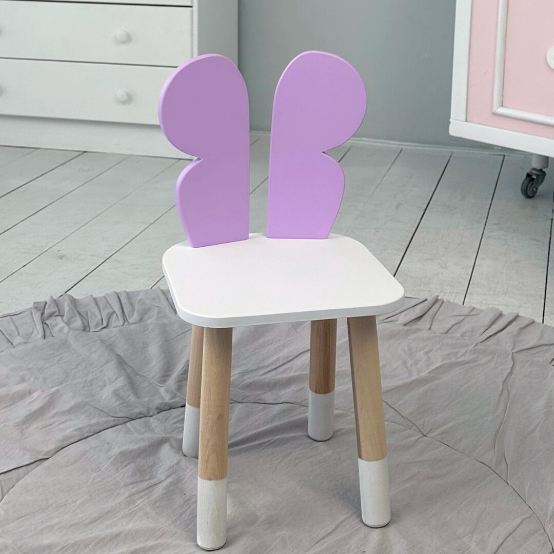 Kids Purple Butterfly Chair Baby Chair for Playroom Nursery Chair ...