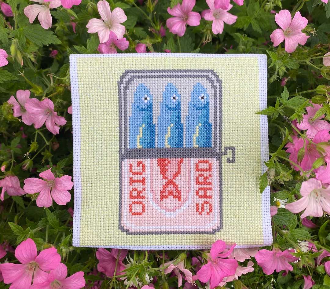 Sardines in a Can Cross Stitch PDF Pattern - Etsy