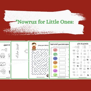 Nowruz Activity Pack for Kids: Farsi Learning Worksheets - Etsy
