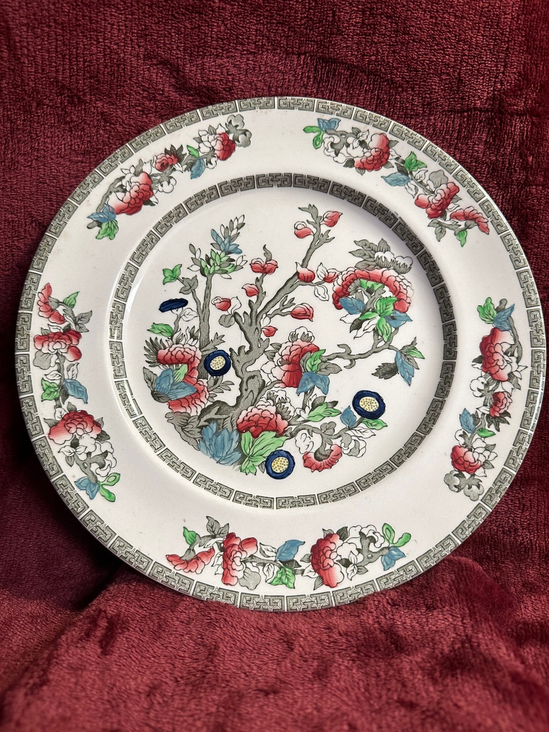 Johnson Bros England Indian Tree Plate - Etsy