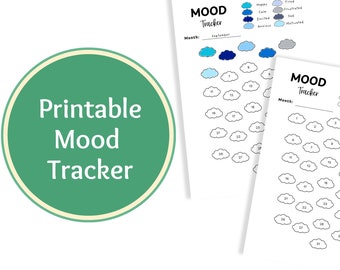 Serenity Daily Mood Journal Fillable & Printable PDF - Etsy