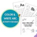 ABC Coloring and Writing Activity for Kids | Printable ABC Activity ...